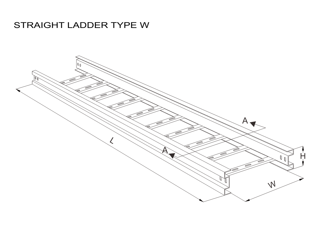 Cable Ladder | SCM B-Tray Steel, Aluminium, SS 304